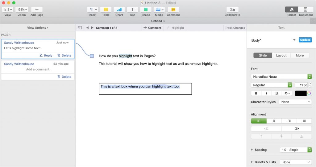 How To Highlight Text In Pages On Mac And IOS Mid Atlantic Consulting Blog