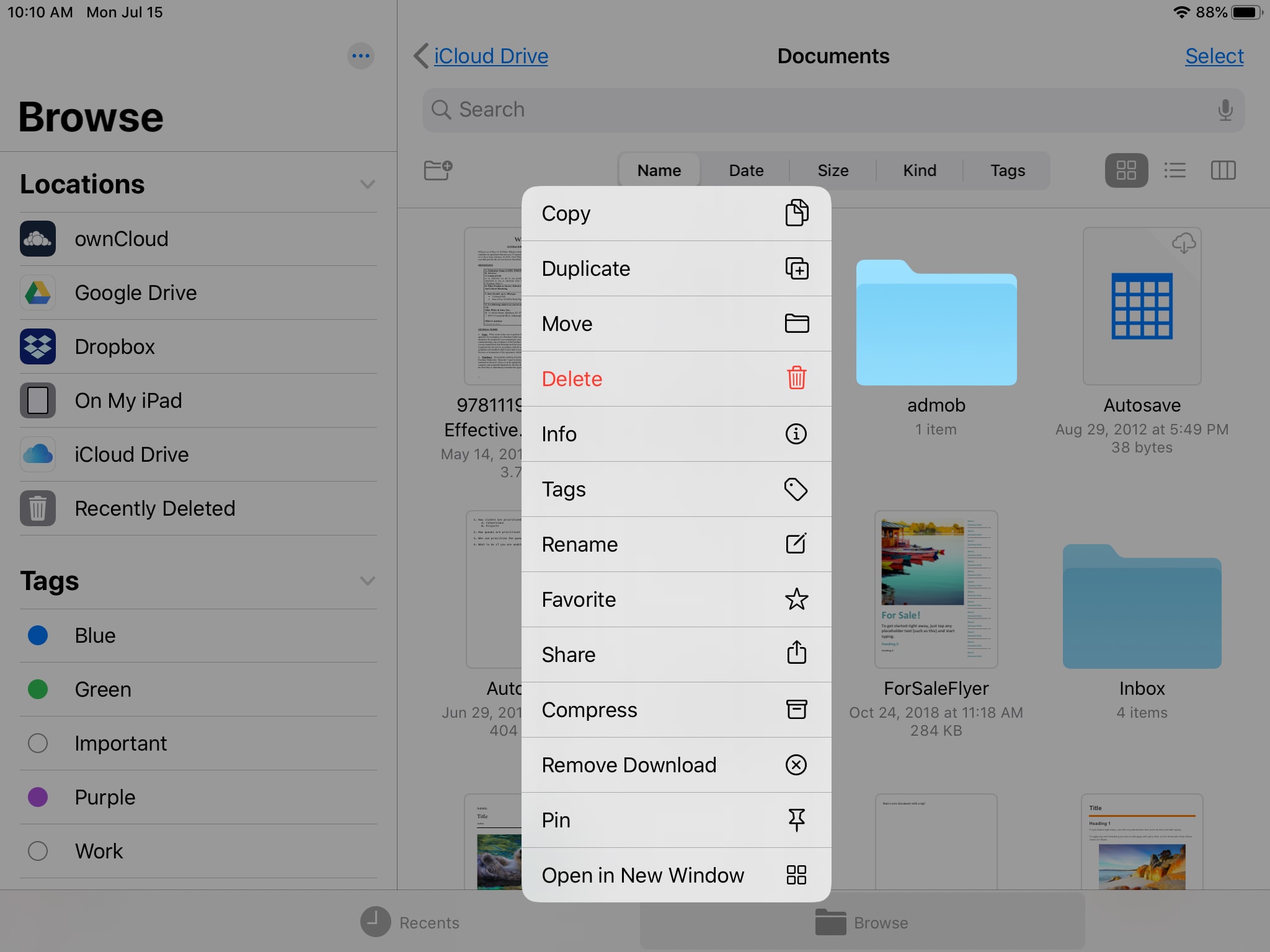 How To Use Quick Actions In The Files App On IPad Mid Atlantic How To Use Quick Actions In The Files App On IPad Mid Atlantic