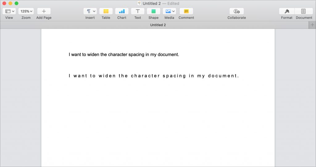 How To Adjust Character Spacing In Pages On Mac Mid Atlantic