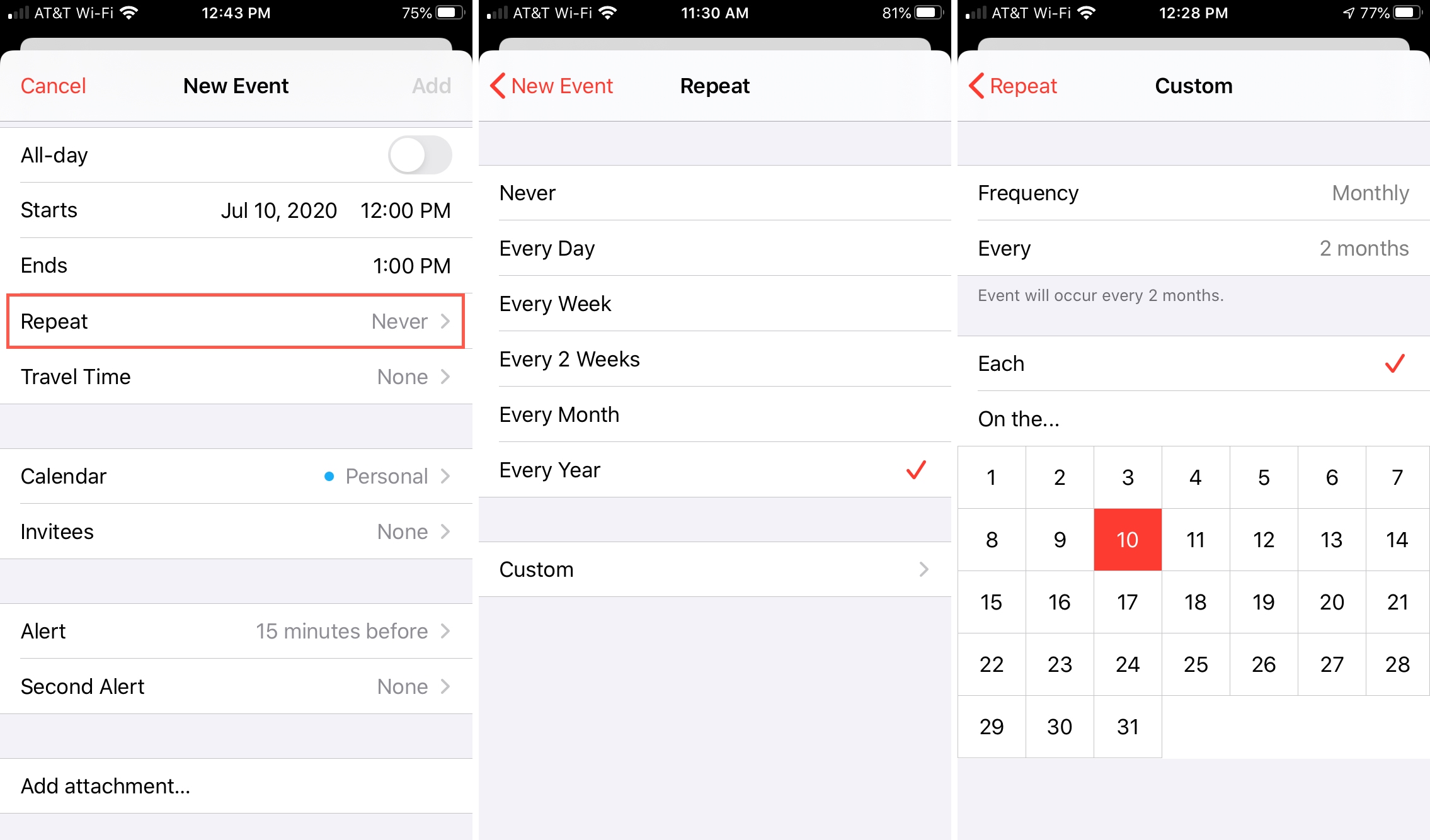 How To Create Edit And Delete Repeating Events In Calendar Mid Atlantic Consulting Blog
