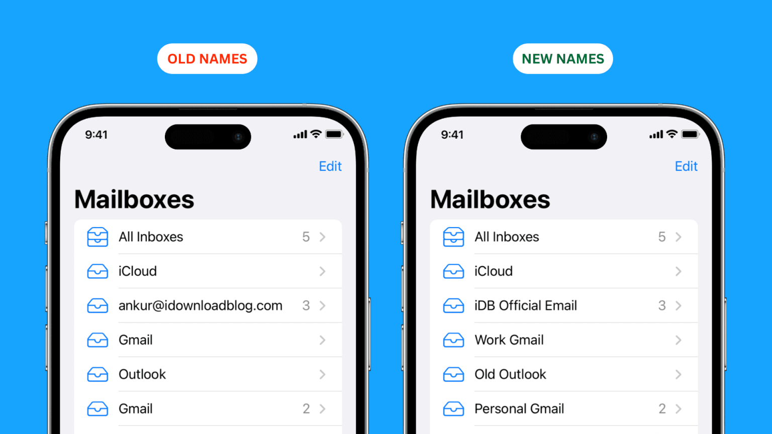 How To Rename Email Accounts In The Mail App On IPhone IPad And Mac How To Rename Email Accounts In The Mail App On IPhone IPad And Mac