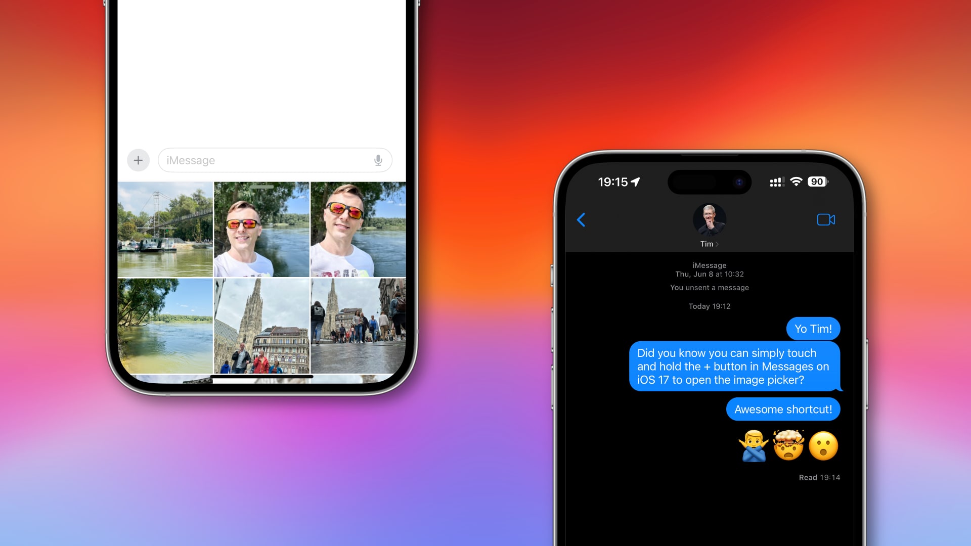 Ios 17 Shortcut Press And Hold The Button In Messages To Upload Images Mid Atlantic