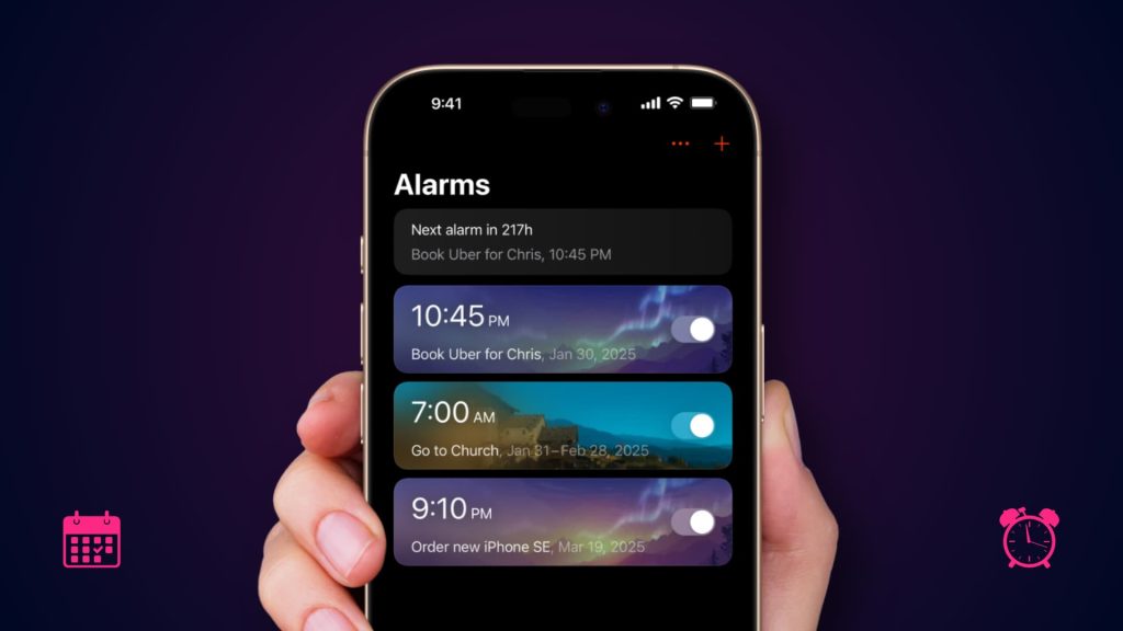 How to set alarms for specific future dates on your iPhone | Mid ...