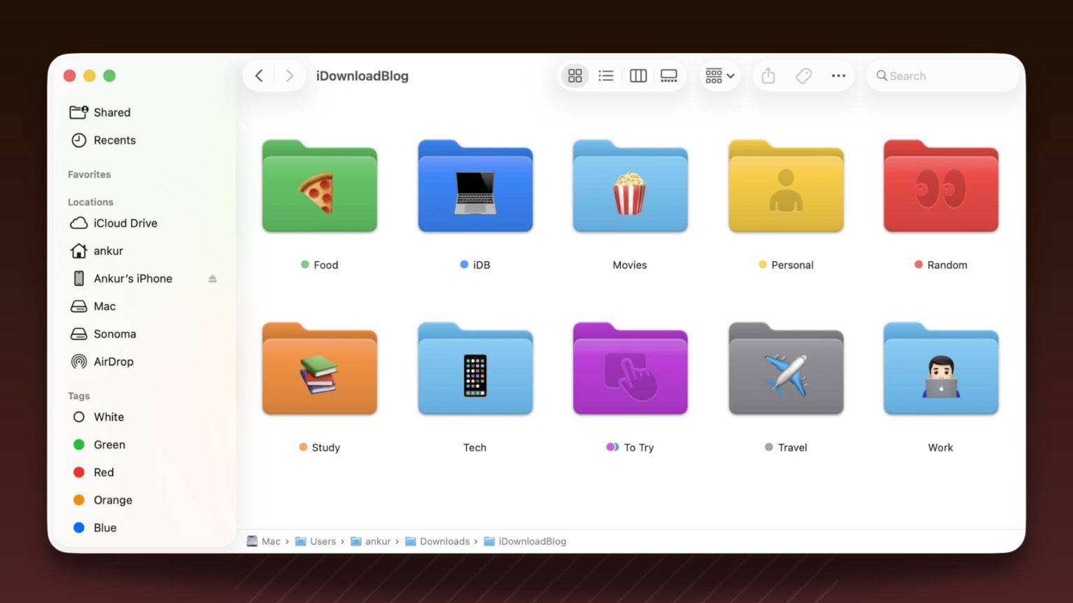 How to personalize folder icons on your Mac with custom color, emoji ...